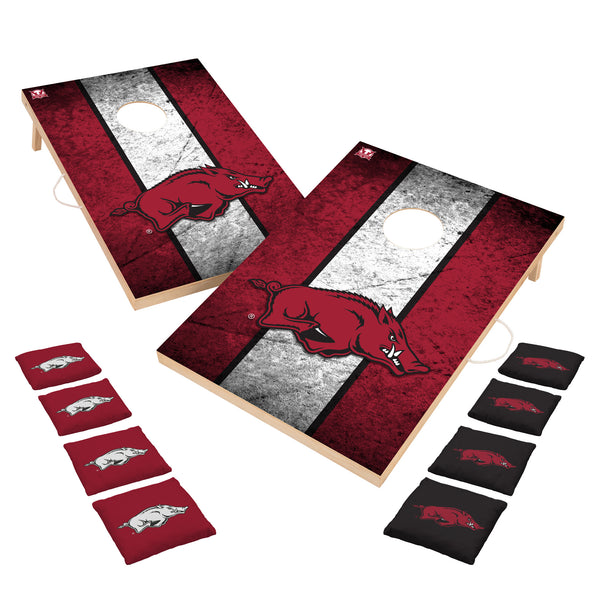University of Arkansas Razorbacks 2x3 Solid Wood Cornhole | Victory Tailgate